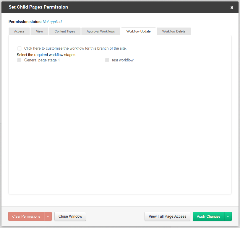 Apply Workflows Using Page Permissions – OpenCities