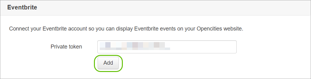 Manage the Eventbrite Module – OpenCities