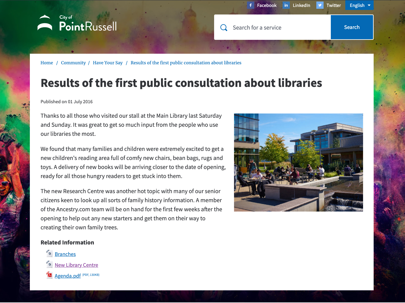 Create an OC Blog page – OpenCities