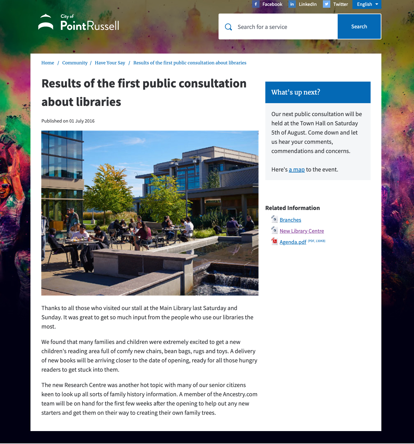 Create an OC Blog page – OpenCities