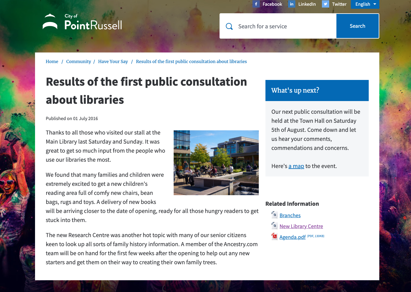 Create an OC Blog page – OpenCities