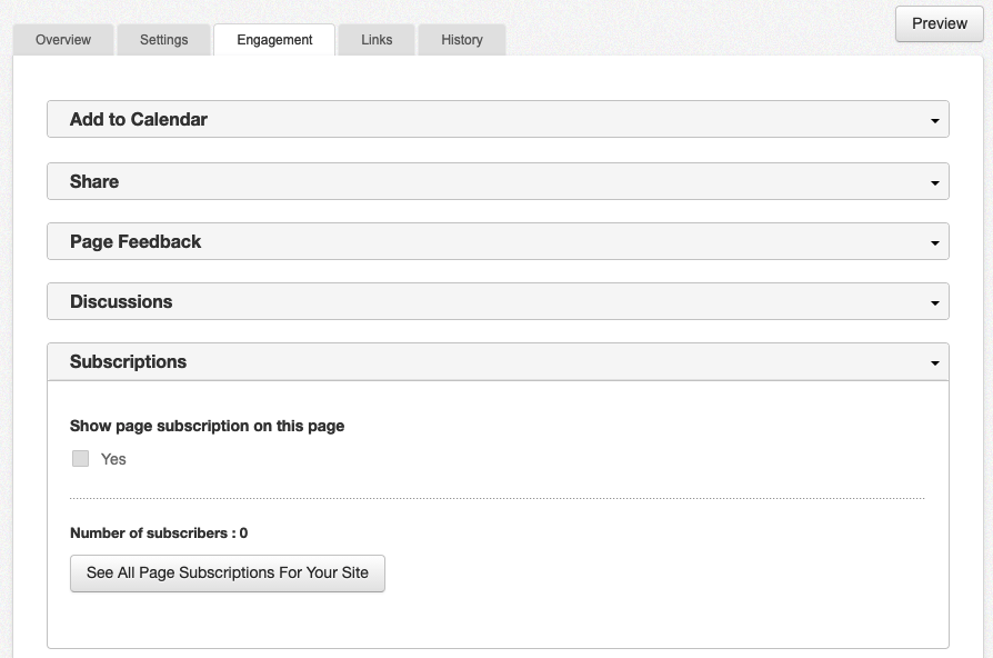 Set Up Subscriptions – OpenCities