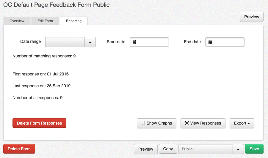 See Your Feedback Form Responses – OpenCities