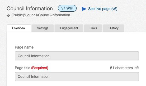 Set a Page's URL and URL Path – OpenCities