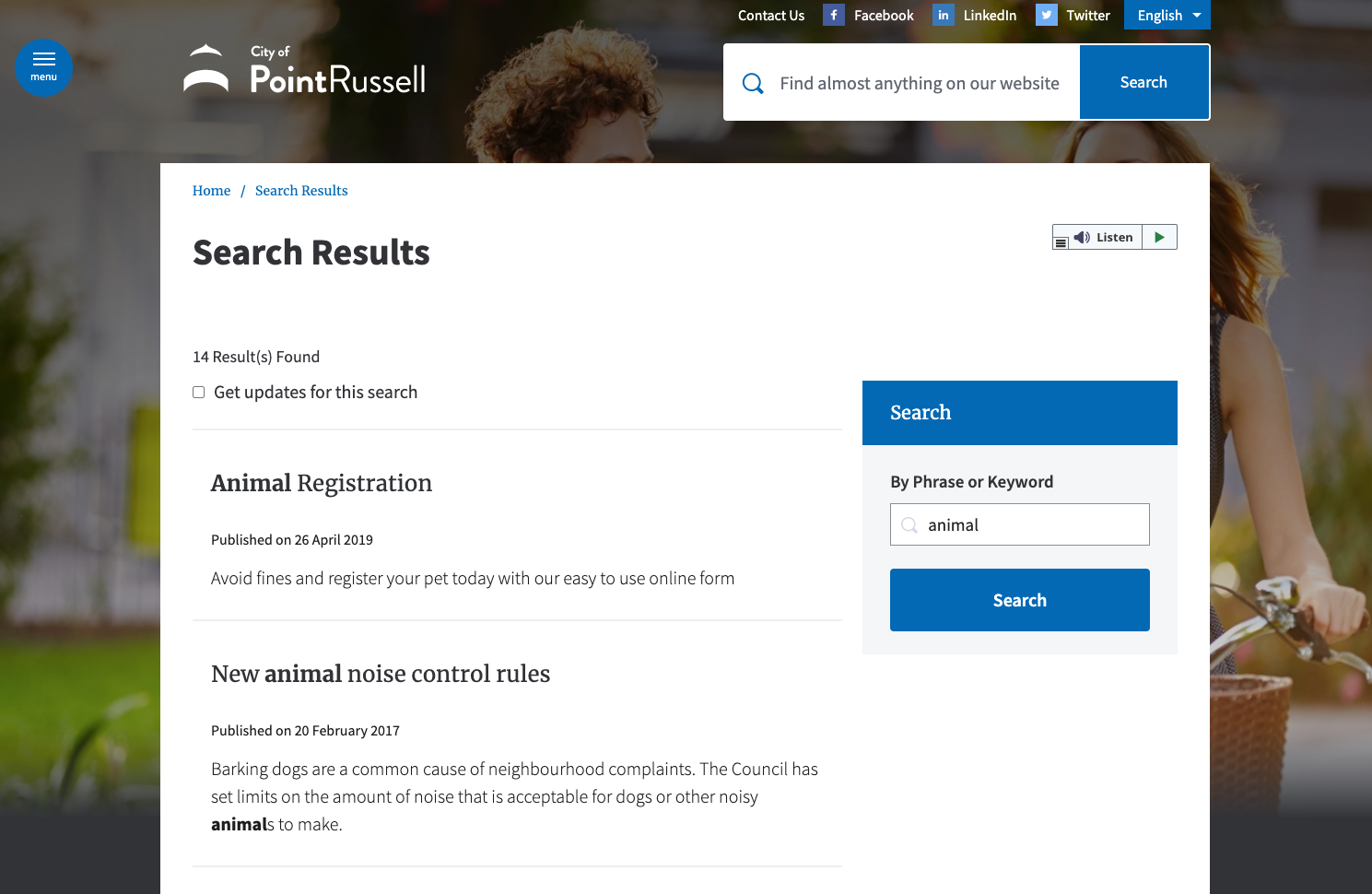 Set Up Internal Site Search – OpenCities