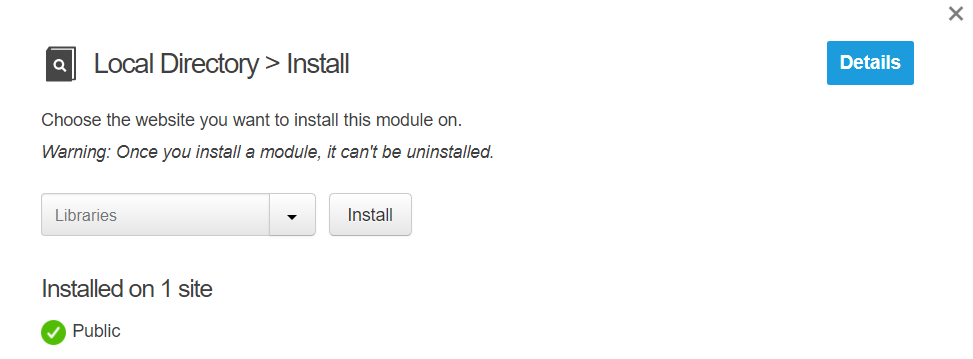 Install and Manage Your Modules – OpenCities