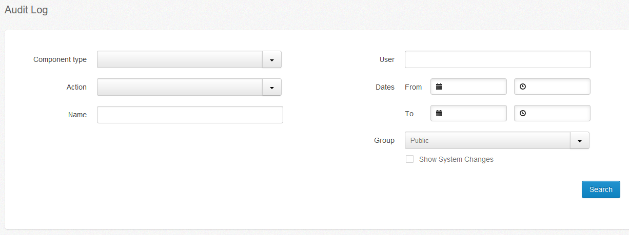 Using the Audit Log – OpenCities