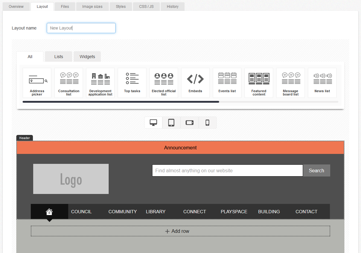 Theme Layouts and Layout Components – OpenCities