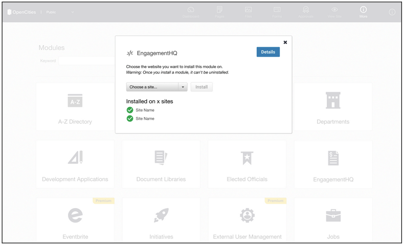 About the EngagementHQ Connector – OpenCities