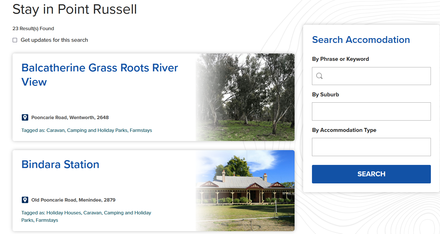 Create Listing Pages for ATDW – OpenCities