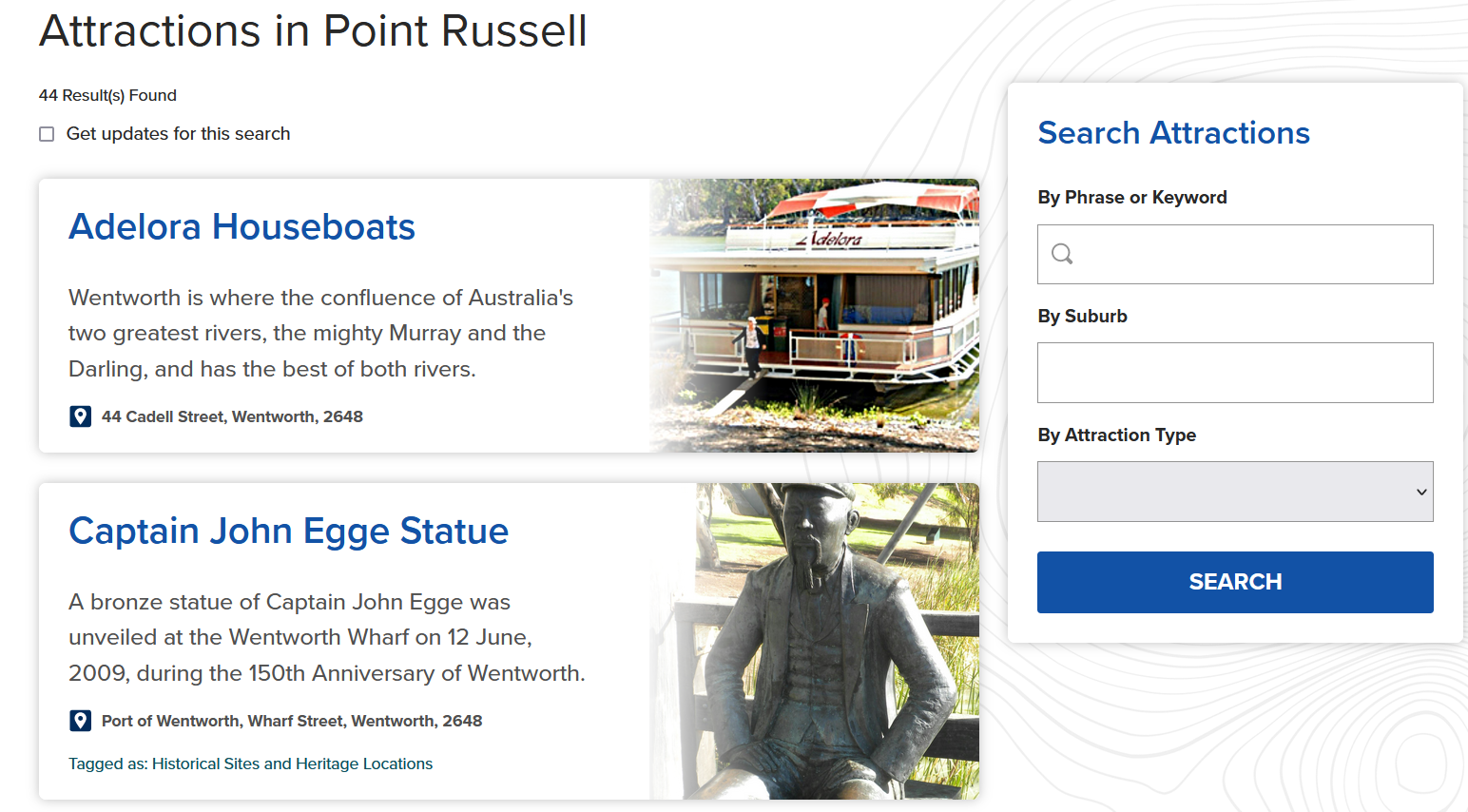 Create Listing Pages for ATDW – OpenCities